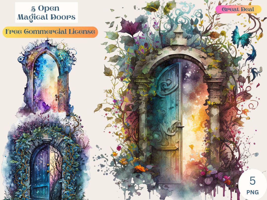 Open Magic Door, Door, Fantasy, Digital Planner, Digital Paper, Art ...