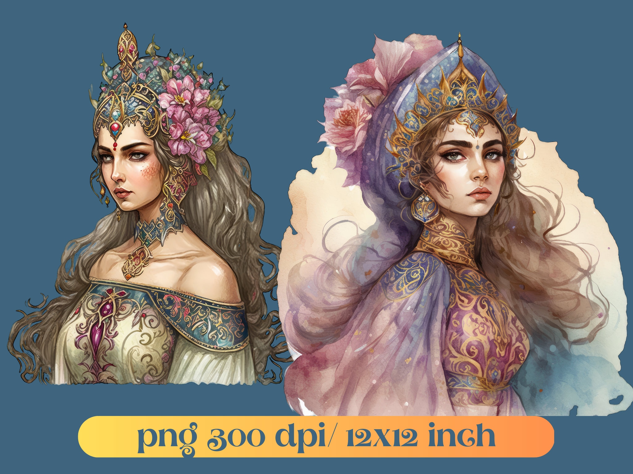 Persian Princess Art Princess Clipart Royalty Clip Art - Etsy