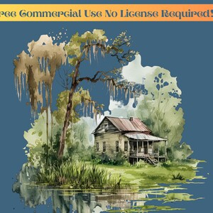 Swamp House, Lousiana Swamp, Swamp, Swamp Art, Digital, Lake, Lake ...