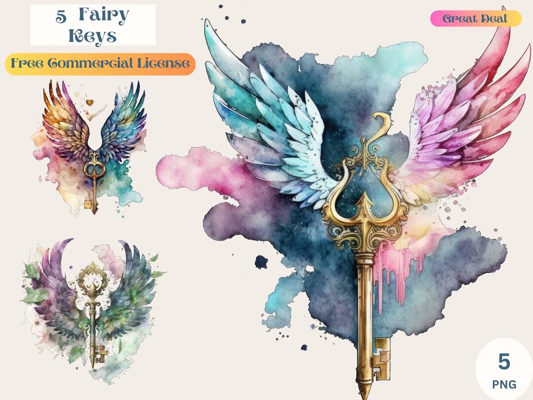 Fairy Key, Fairy, Fairies, Fantasy, Digital Planner, Digital Paper ...
