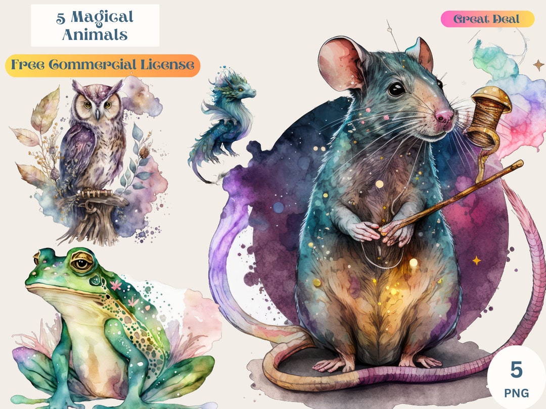 Magical Animals, Owl, Magical, Fantasy, Digital Planner, Digital Paper ...