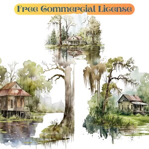 Swamp House, Lousiana Swamp, Swamp, Swamp Art, Digital, Lake, Lake ...