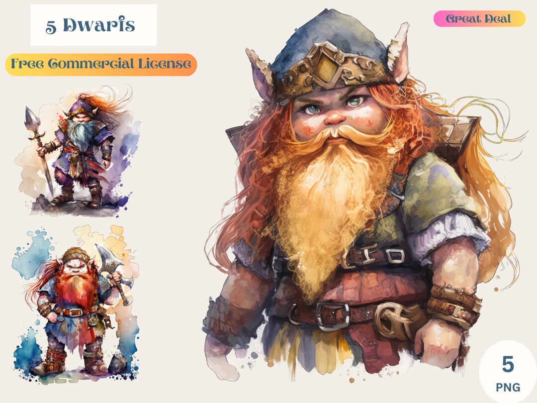 Dwarf Art, Dwarf, Dwarf Clipart, Instant Download, PNG, Commercial Use ...