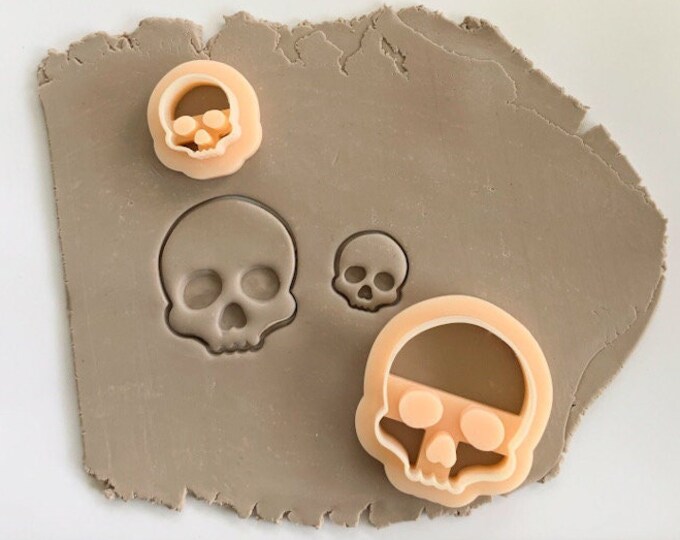 Skull Clay Cutter / Halloween Cutters / Goth Jewelry / Sharp Clay ...