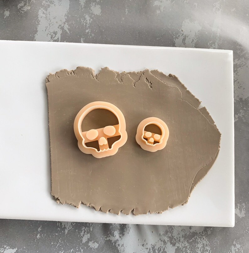Skull Clay Cutter / Halloween Cutters / Goth Jewelry / Sharp - Etsy