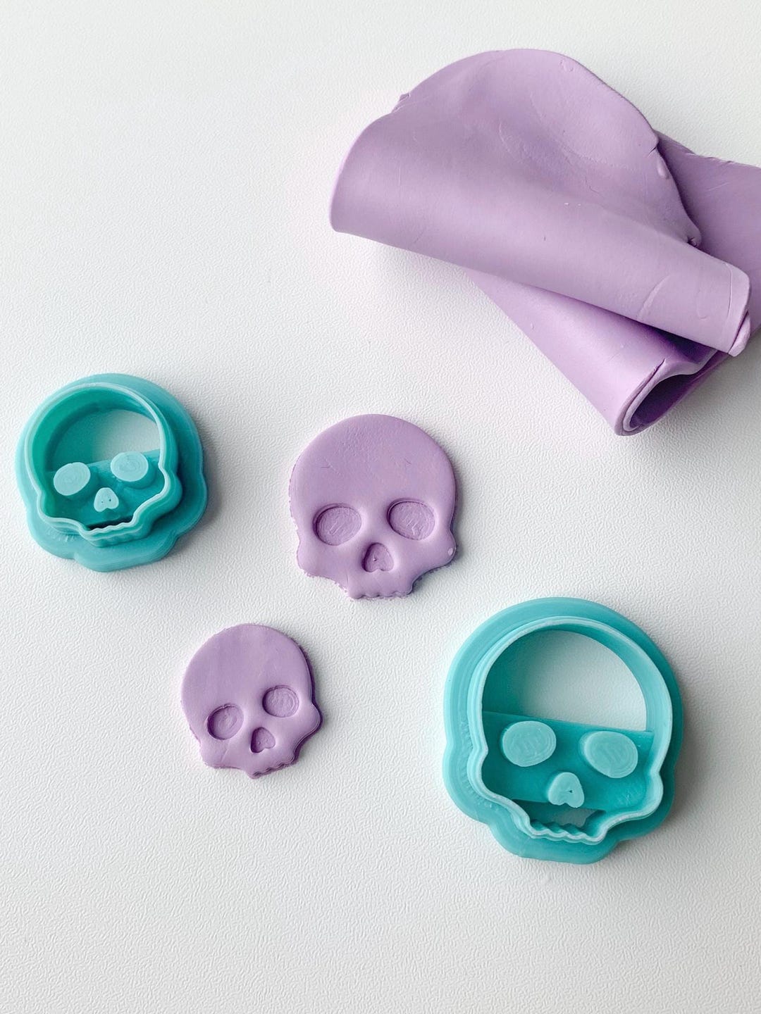Skull Clay Cutter / Halloween Cutters / Goth Jewelry / Sharp Clay ...