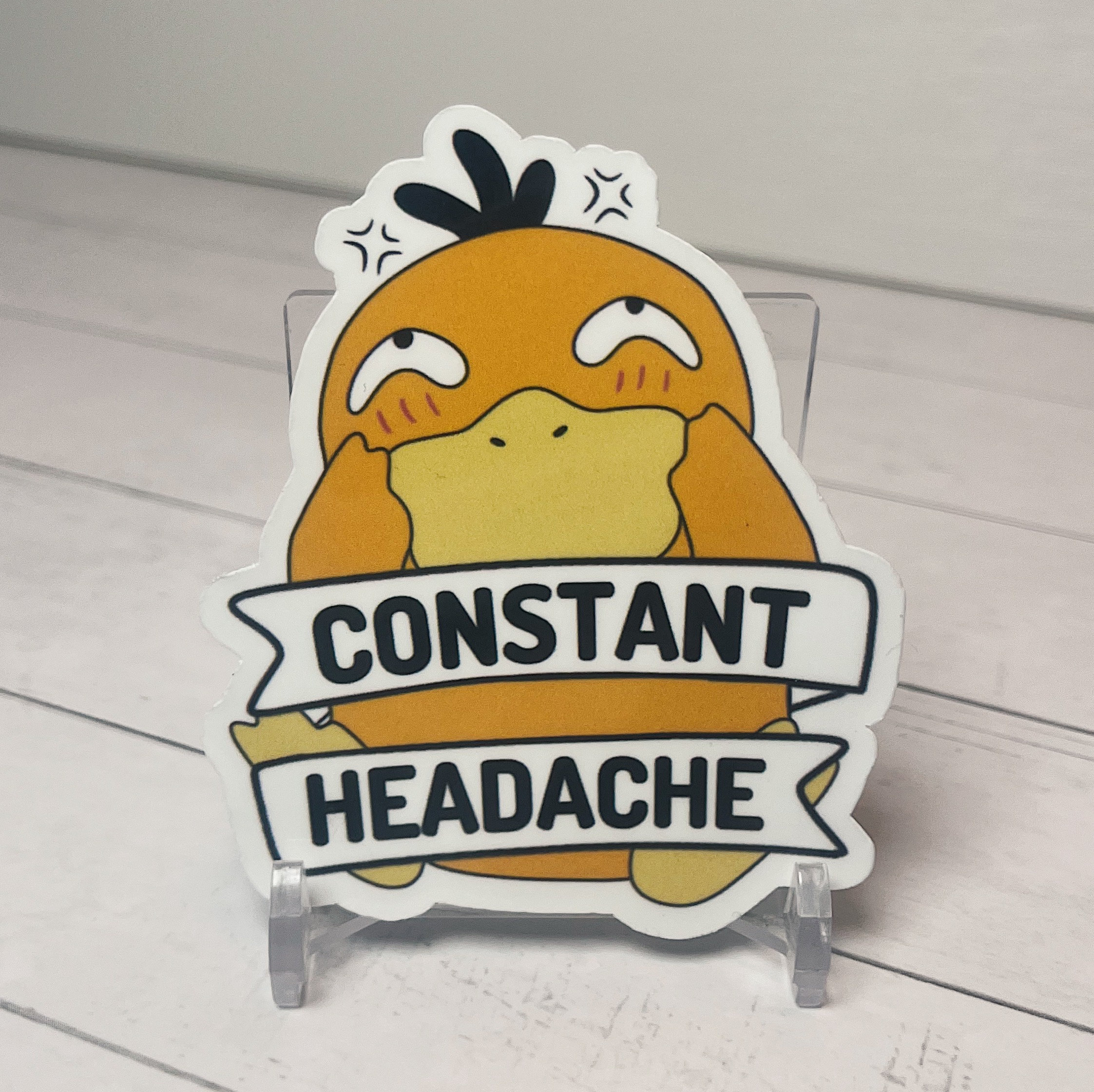 Psyduck constant Headache Sticker - Etsy