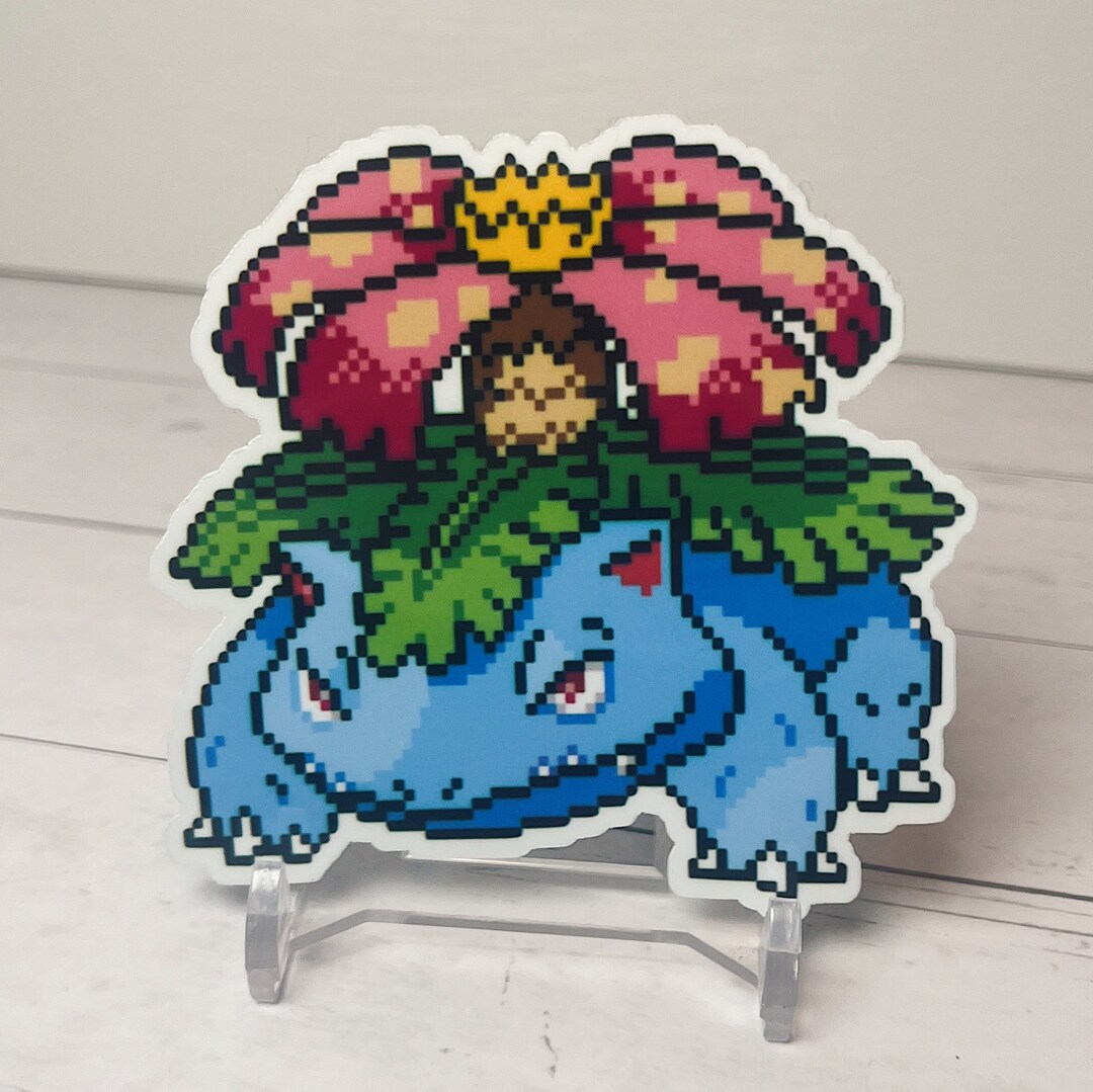 Venusaur Pixel Sticker - Etsy