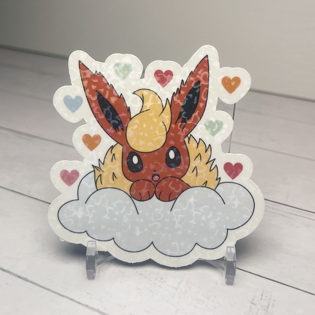 Flareon Holograhpic Sticker - Etsy