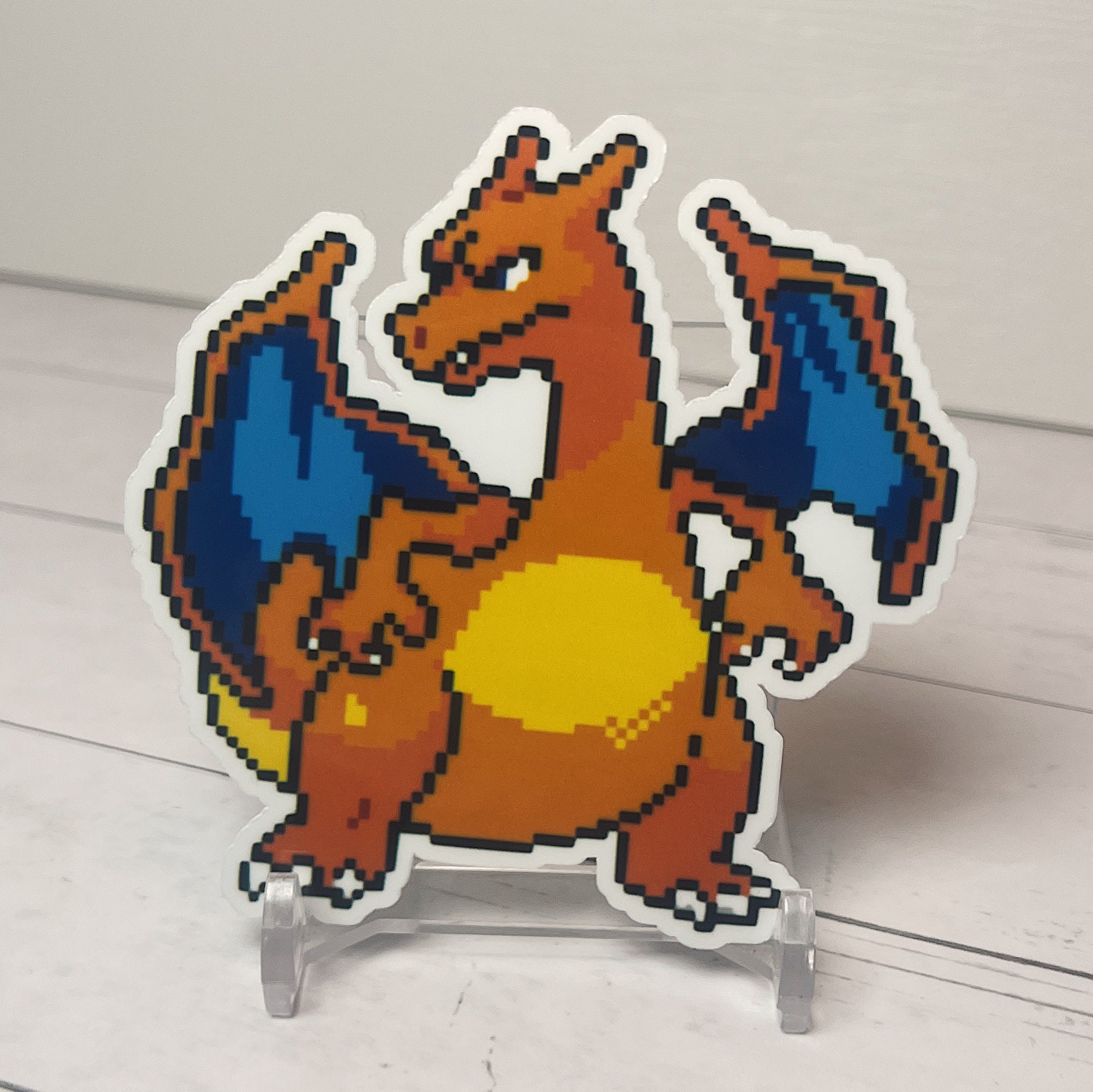 Charizard Pixel Sticker - Etsy