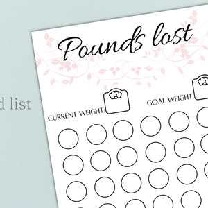 Weight Loss Tracker, Weight Loss Journal, 30 Day Weight Loss, Fitness ...