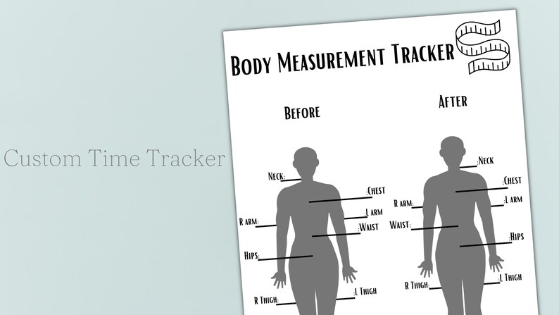 Body Measurement Tracker, Body Measurement, Body Transformation, Weight ...