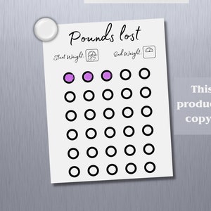 Weight Loss Tracker, Weight Loss Journal, 30 Pound Weight Loss Planner ...