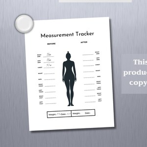 Body Measurement Tracker, Body Measurement, Before/after Transformation ...