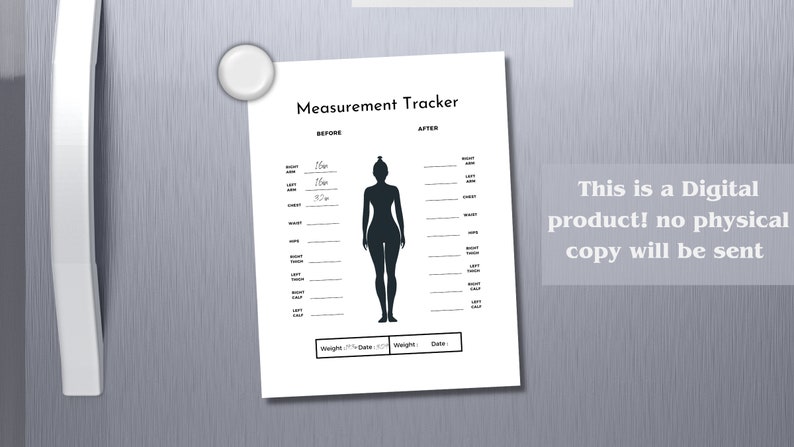 Body Measurement Tracker, Body Measurement, Before/after Transformation ...