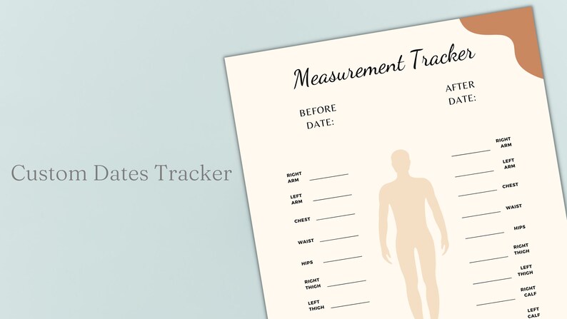 Body Measurement Tracker, Before and After Body Transformation, Body ...