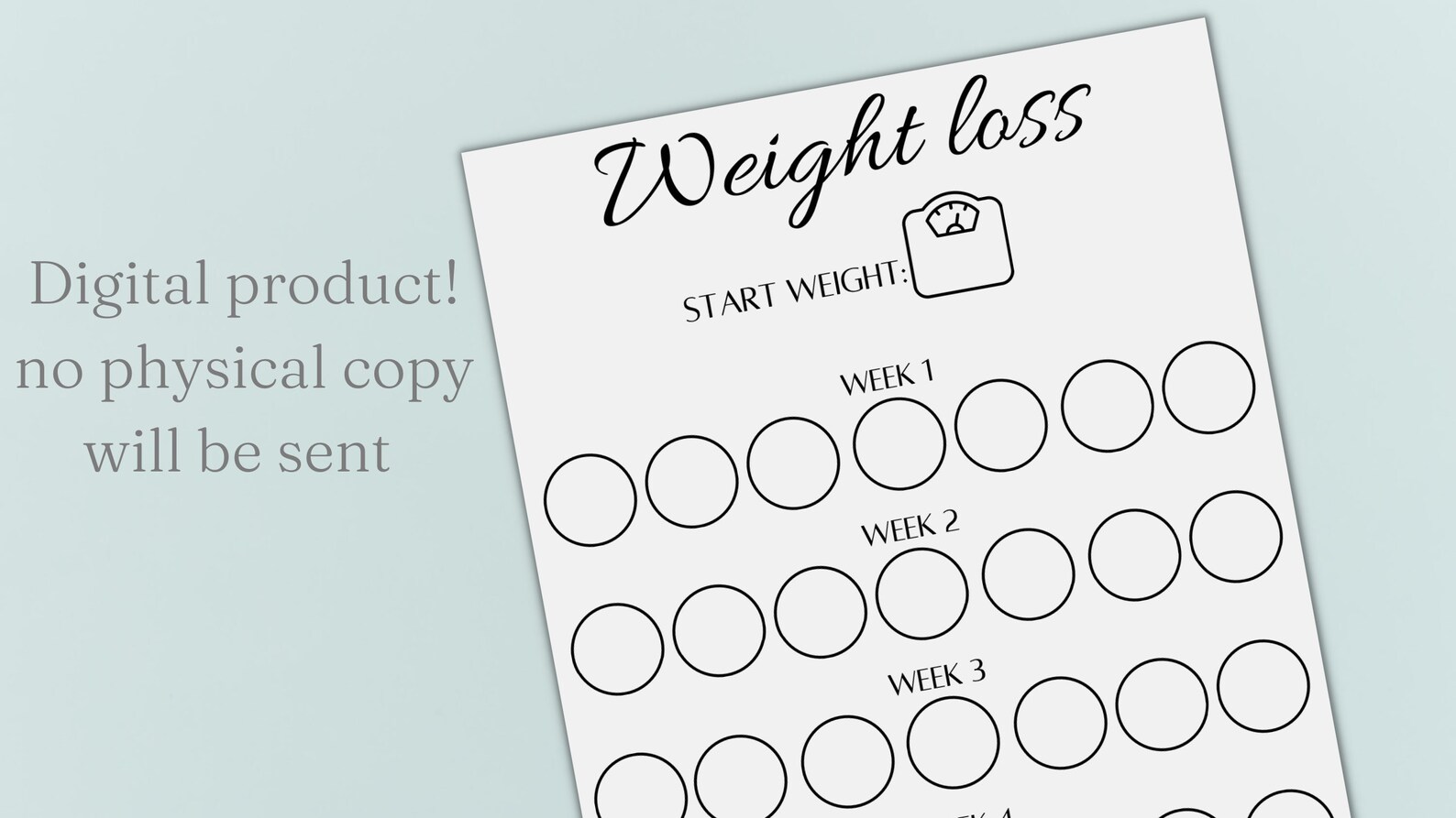 Weight Loss Tracker, Weight Loss Journal, Weekly Weight Loss, Weight ...