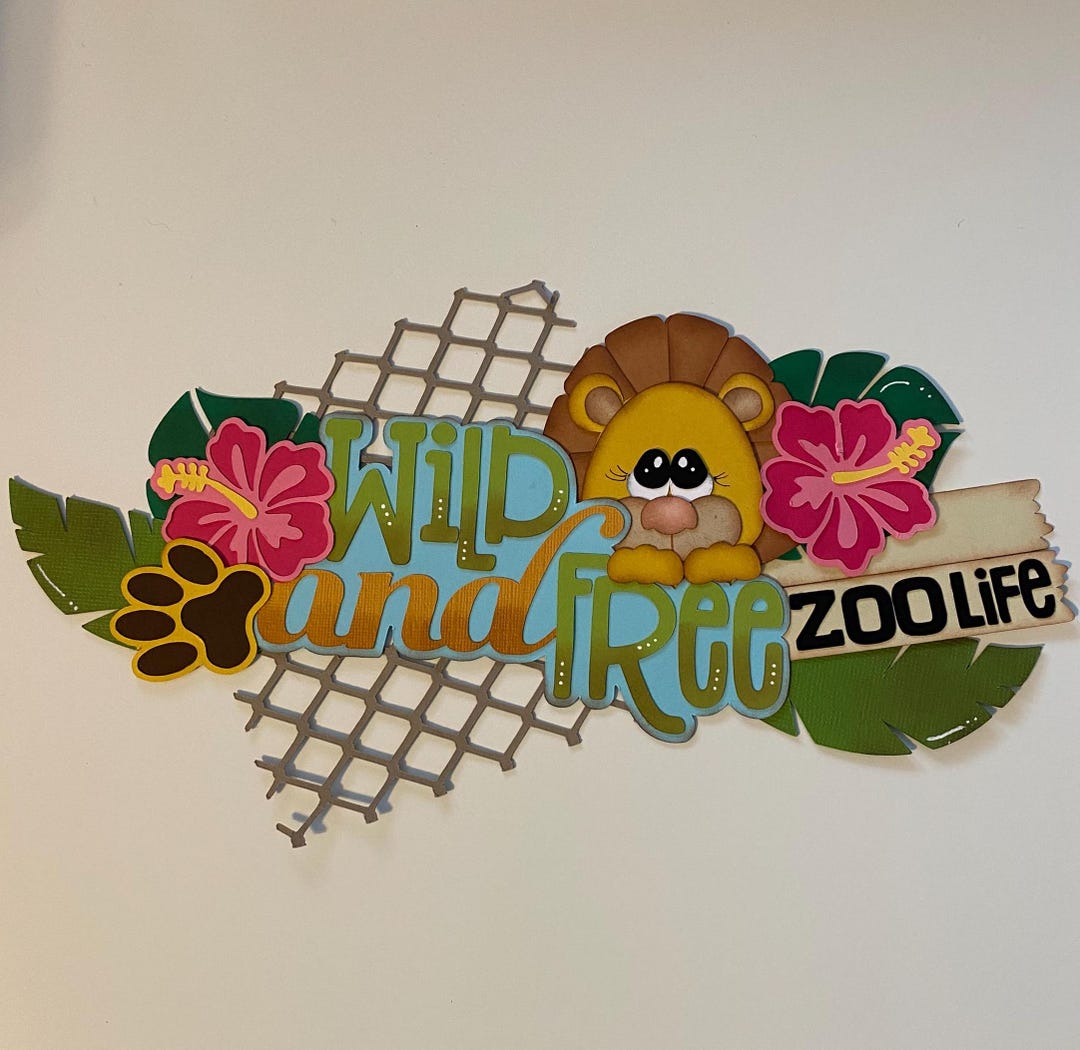 Zoo Die Cut, Zoo Paper Piecing, Zoo Scrapbooking - Etsy