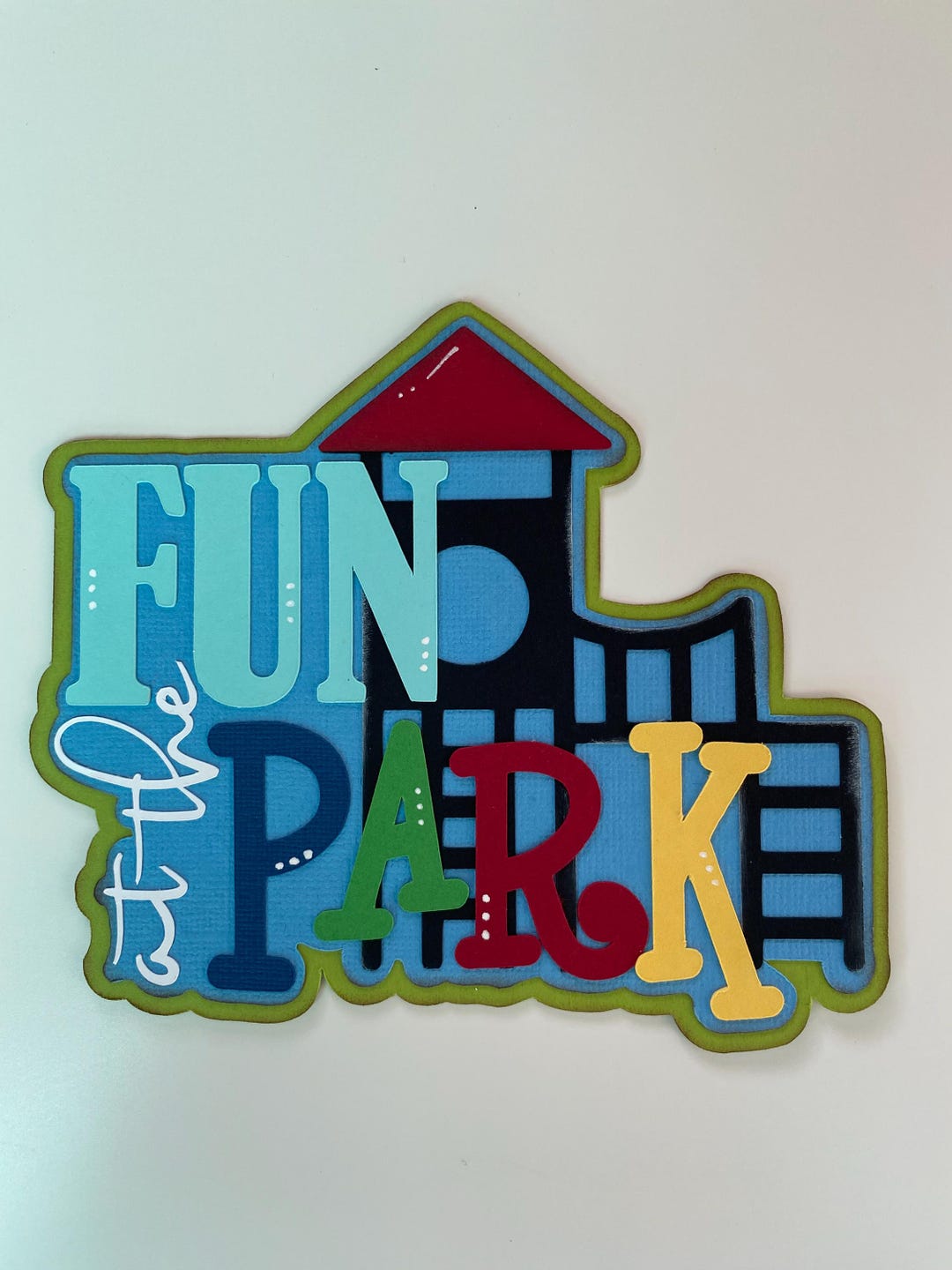 Park Die Cut, Park Paper Piecing, Park Scrapbooking - Etsy