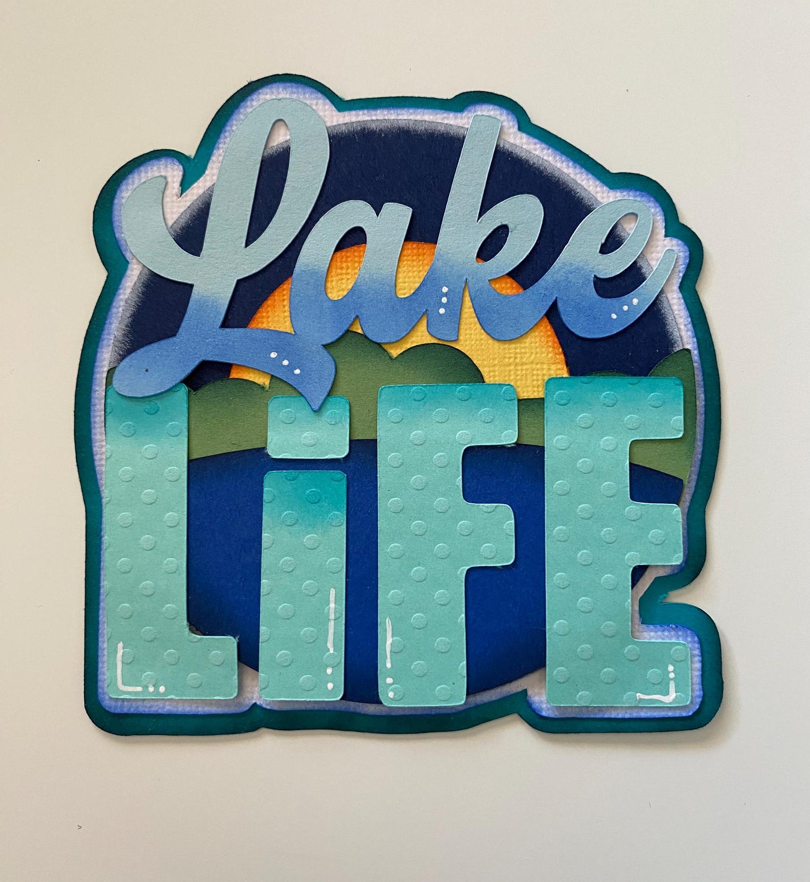 Lake Life Die Cut, Lake Life Paper Piecing, Lake Life Scrapbooking - Etsy