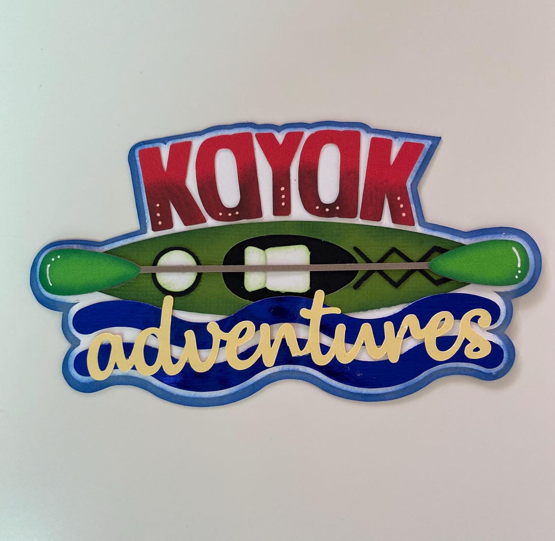 Kayak Die Cut, Kayak Paper Piecing, Kayak Scrapbooking - Etsy
