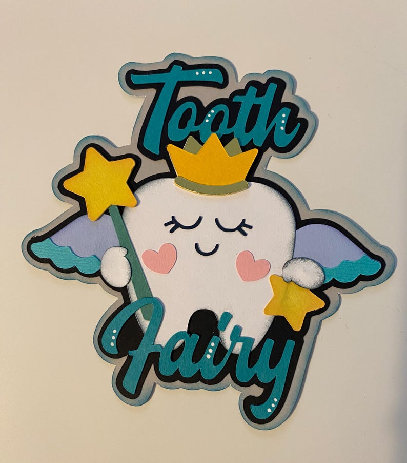 Tooth Fairy Die Cut, Tooth Fairy Paper Piecing, Tooth Fairy ...