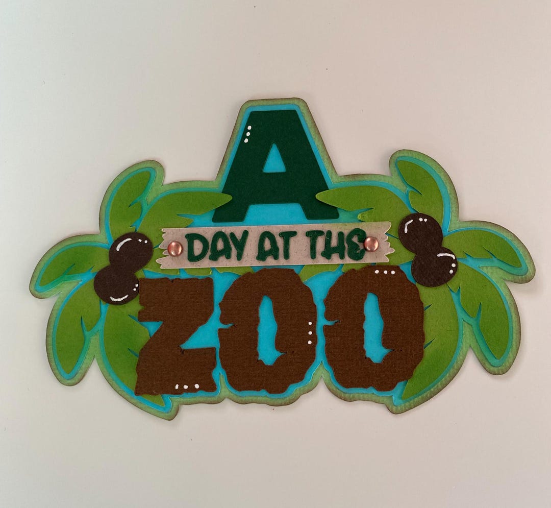 Zoo Die Cut, Zoo Paper Piecing, Zoo Scrapbooking - Etsy