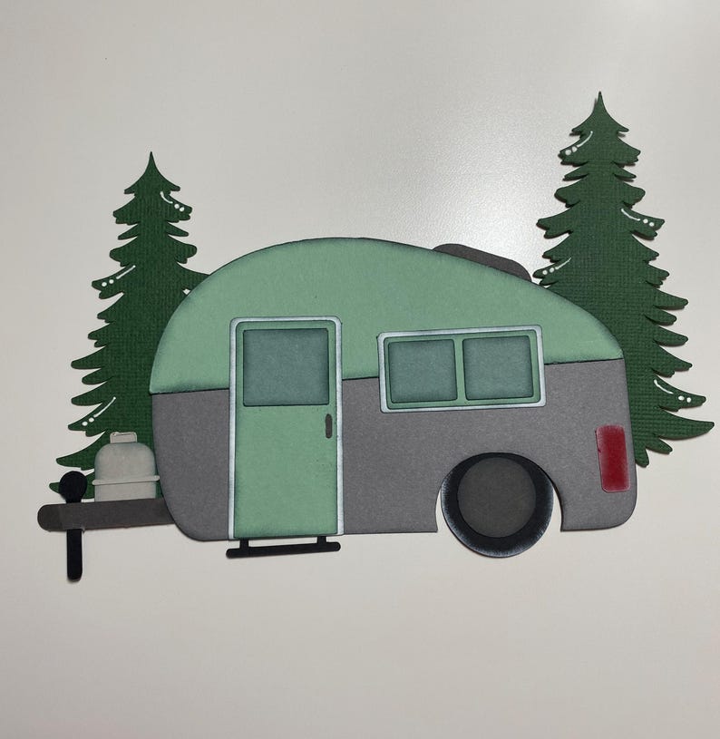 Camping Die Cut, Camping Paper Piecing, Camping Scrapbooking - Etsy
