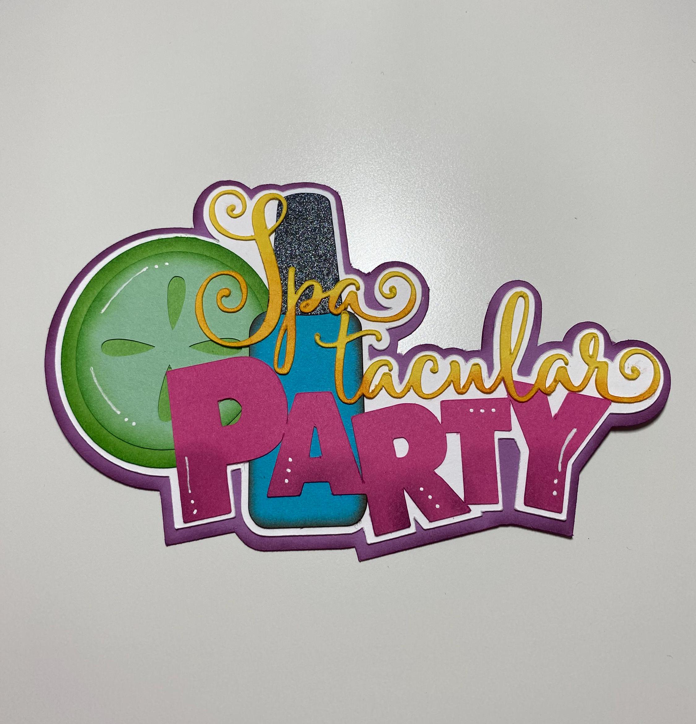 Spa Die Cut, Spa Paper Piecing, Spa Scrapbooking - Etsy
