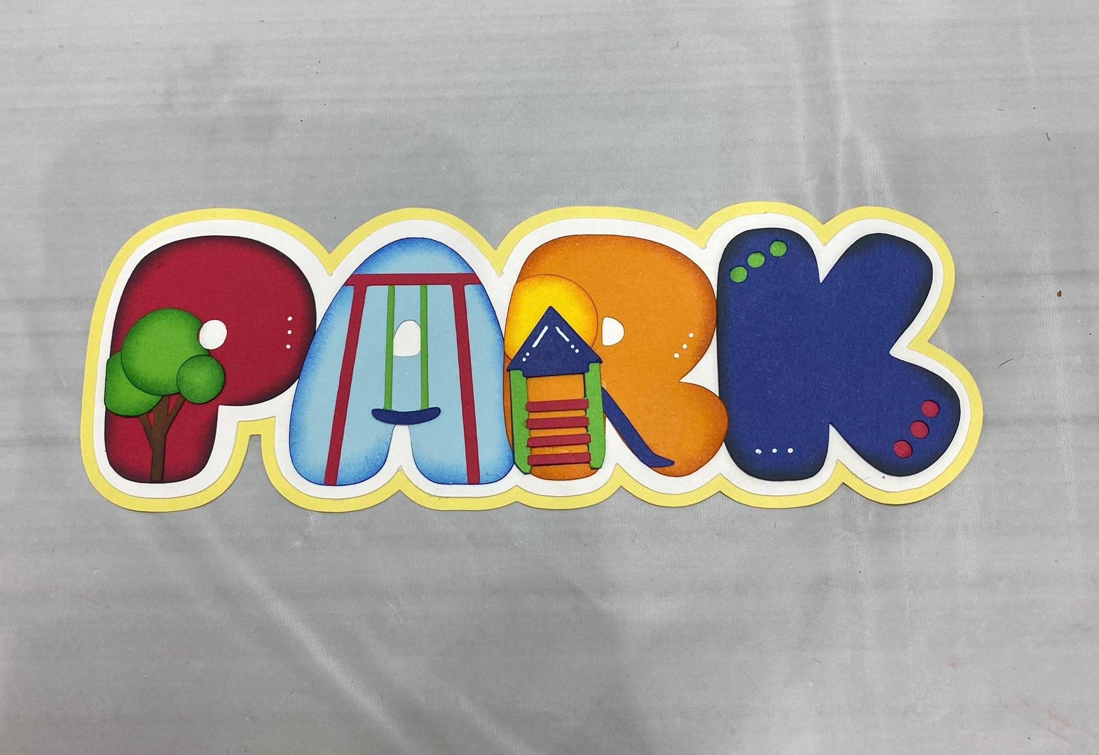 Park Die Cut, Park Paper Piecing, Park Scrapbooking - Etsy