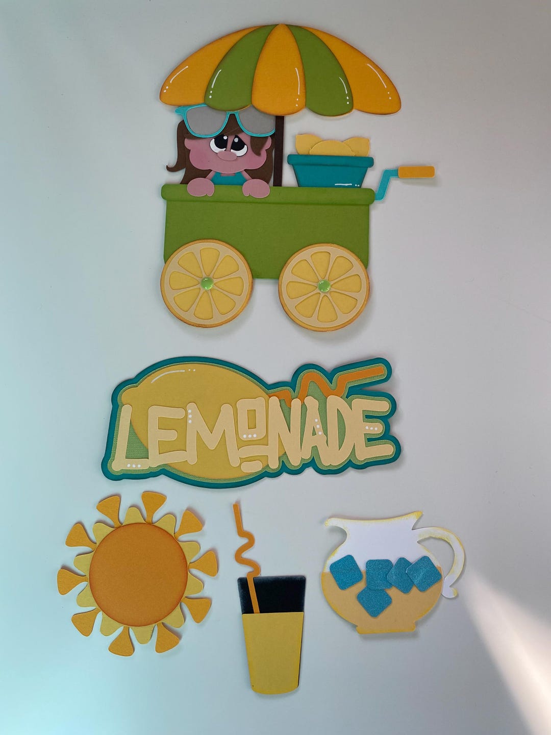 Lemonade Die Cut, Lemonade Paper Piecing, Lemonade Scrapbooking - Etsy