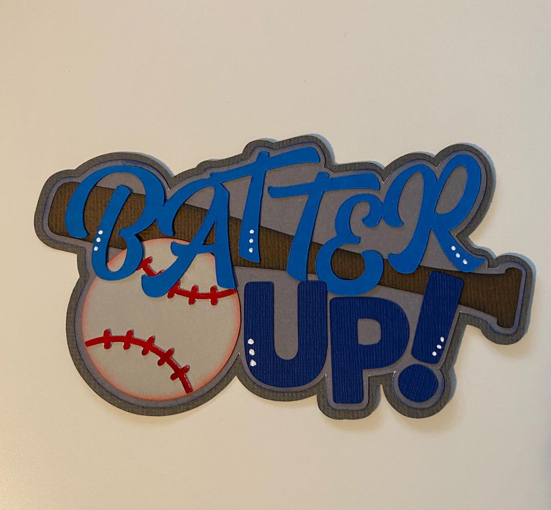 Baseball Die Cut, Baseball Paper Piecing, Baseball Scrapbooking - Etsy