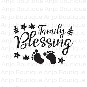 Family Blessing, Family Holiday Blessing,holiday Blessings, SVG PNG PDF ...