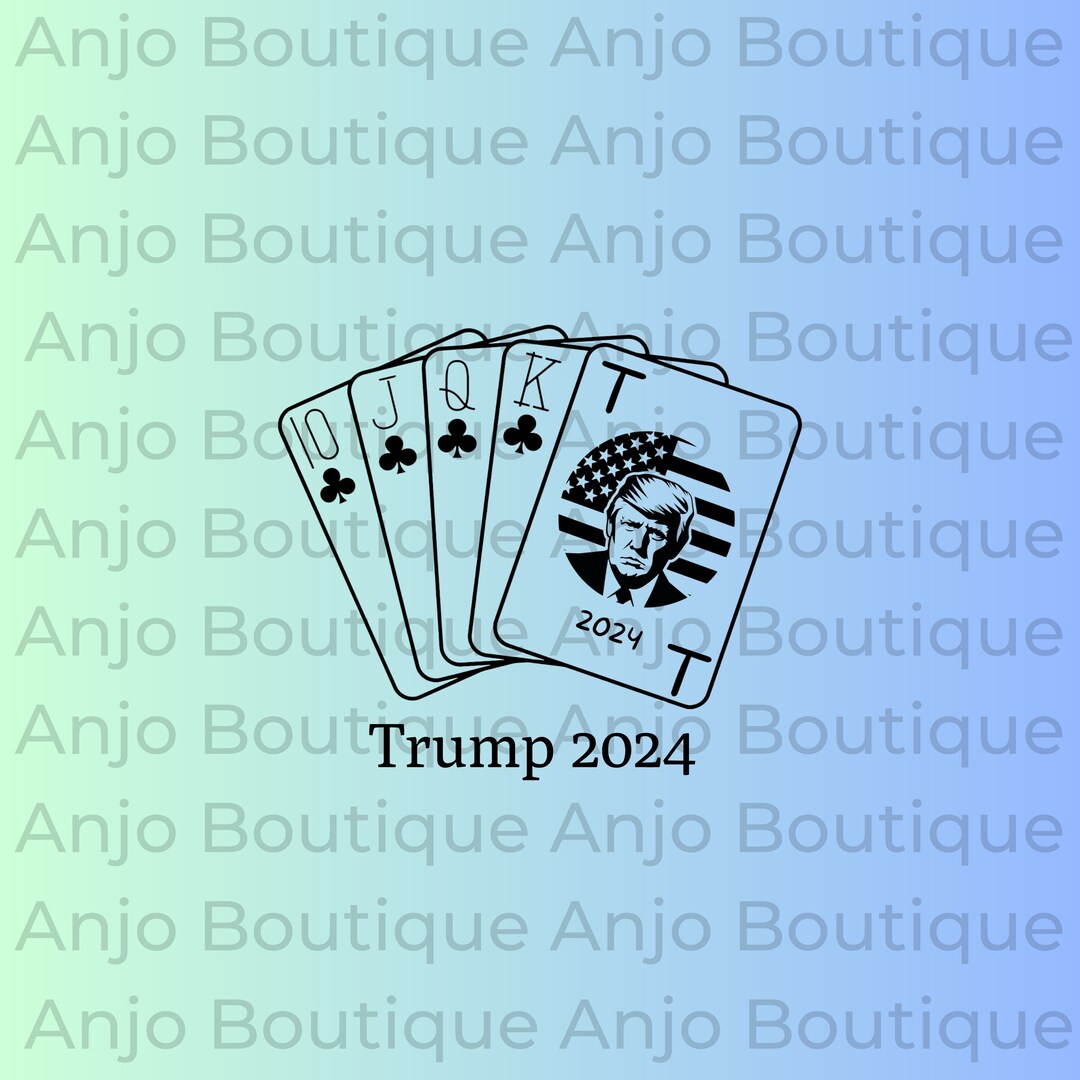 Playing My Trump Card, Trump Card, President Trump, Trump, SVG PNG DXF ...