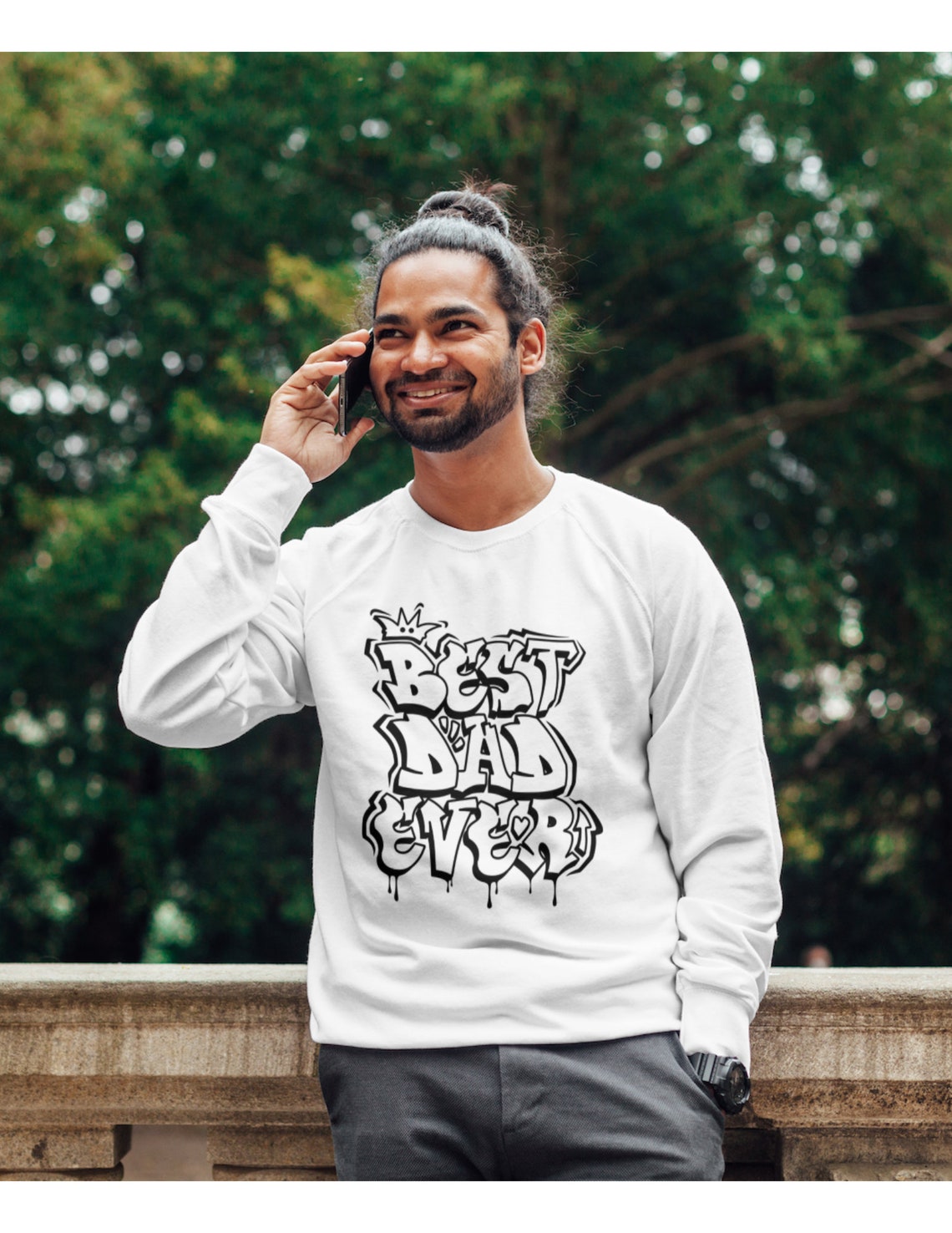 Best Dad Ever Fathers Day Best Dad Proud Dad Graffiti Dad Gift Father ...