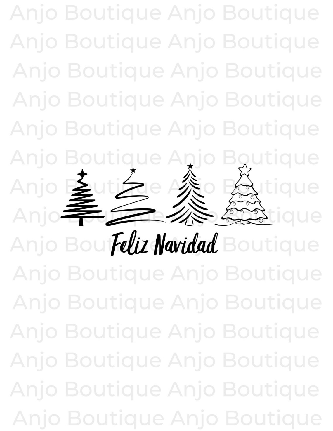 Feliz Navidad Christmas Tree Holiday Trees Christmas Holiday Spanish ...