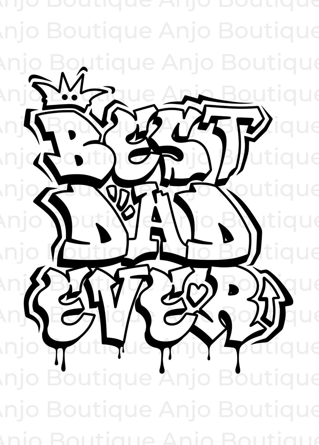 Best Dad Ever Fathers Day Best Dad Proud Dad Graffiti Dad - Etsy Best Dad Ever Fathers Day Best Dad Proud Dad Graffiti Dad - Etsy