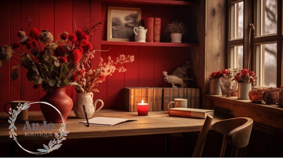 Virtual Background for Zoom Meetings Valentines Day Roses Red Love Cute ...