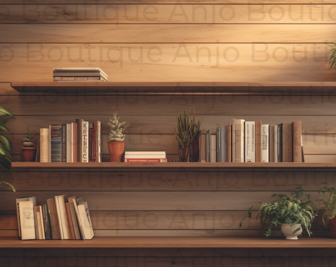 Virtual Background for Zoom Meetings Winter Bookshelf Cozy Snow ...