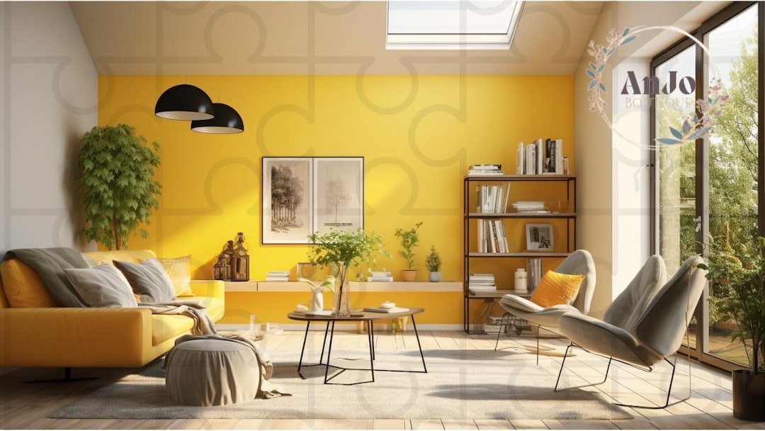 Virtual Background for Zoom Meetings Yellow Spring Office Setting ...