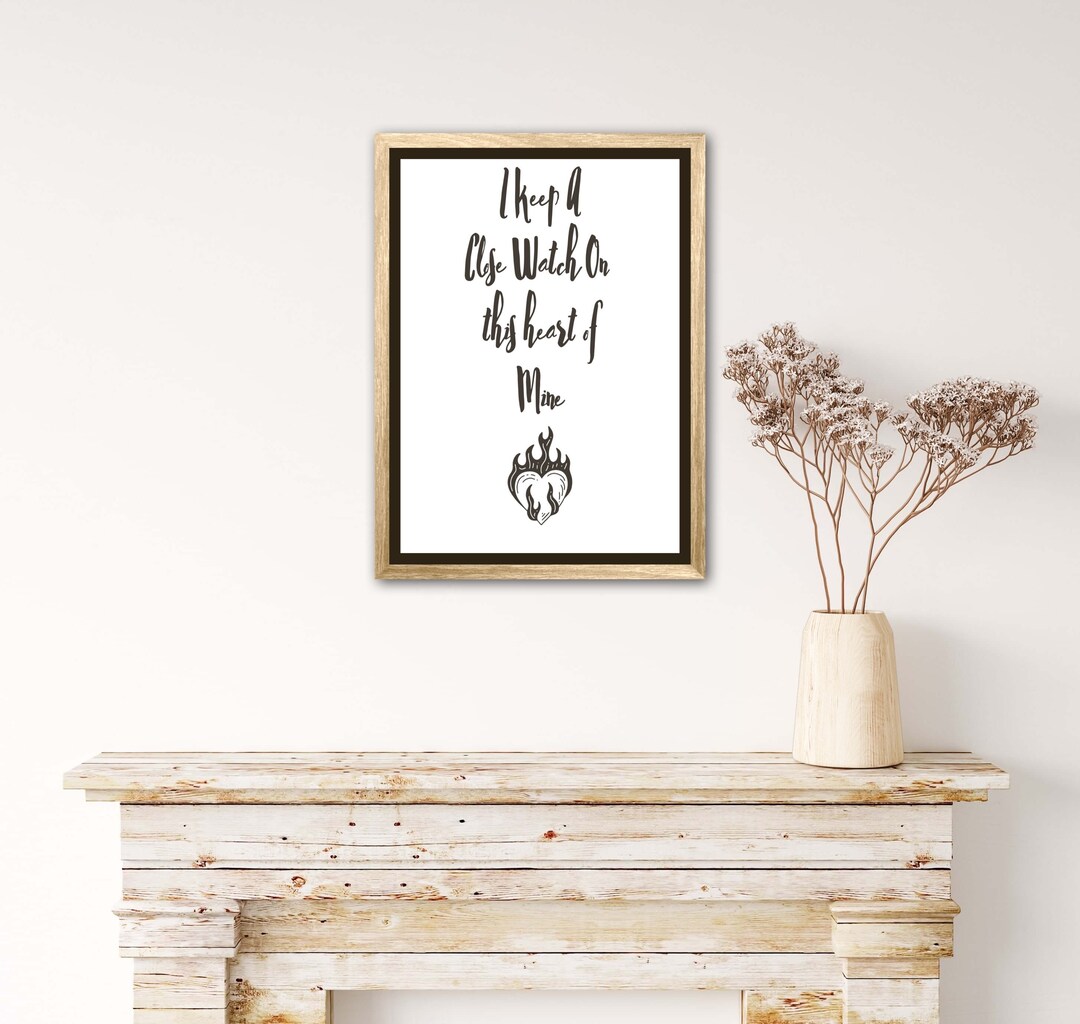 I Keep a Close Watch on This Heart of Mine DIGITAL - Etsy