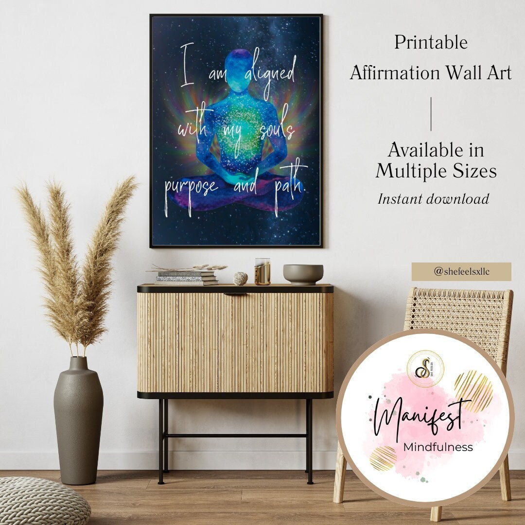 Soul Purpose Wall Art: Inspirational Quotes for Mindful Living, Home or ...