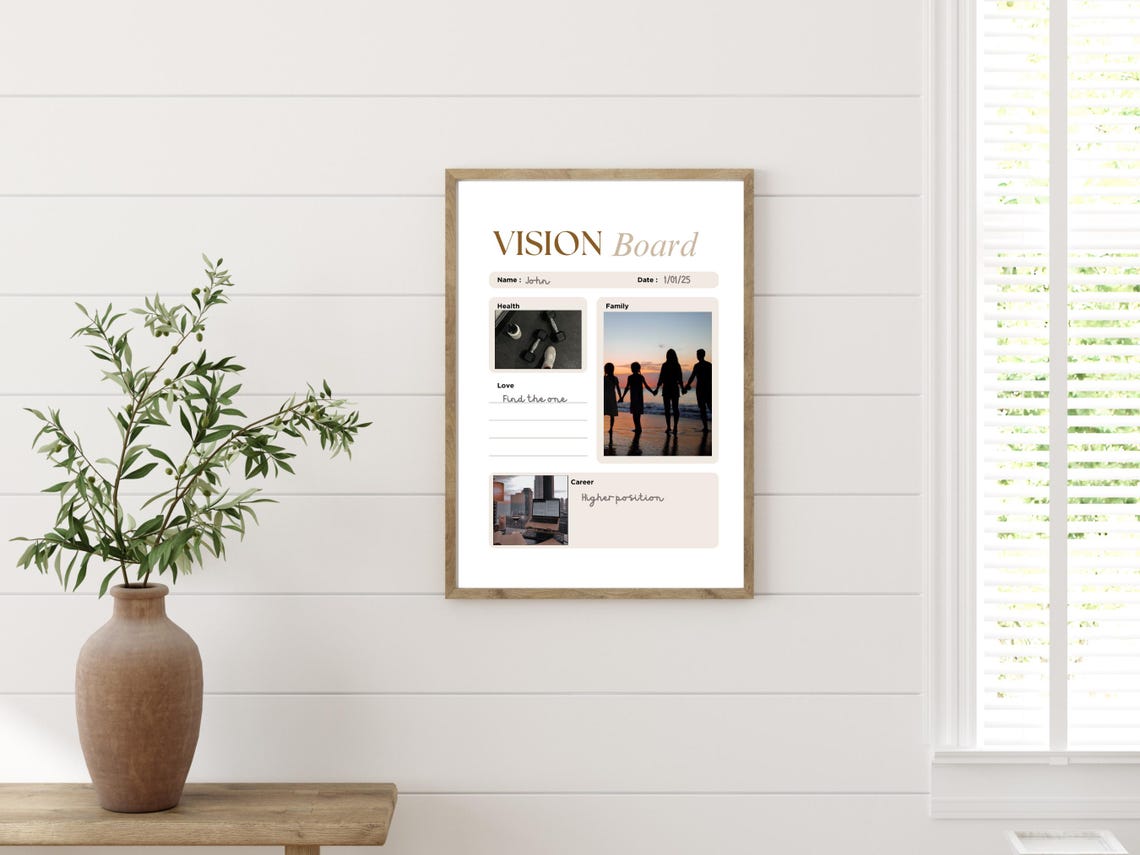 2025 Vision Board Digital, Mindfulness Digital Printable, Goodnotes ...
