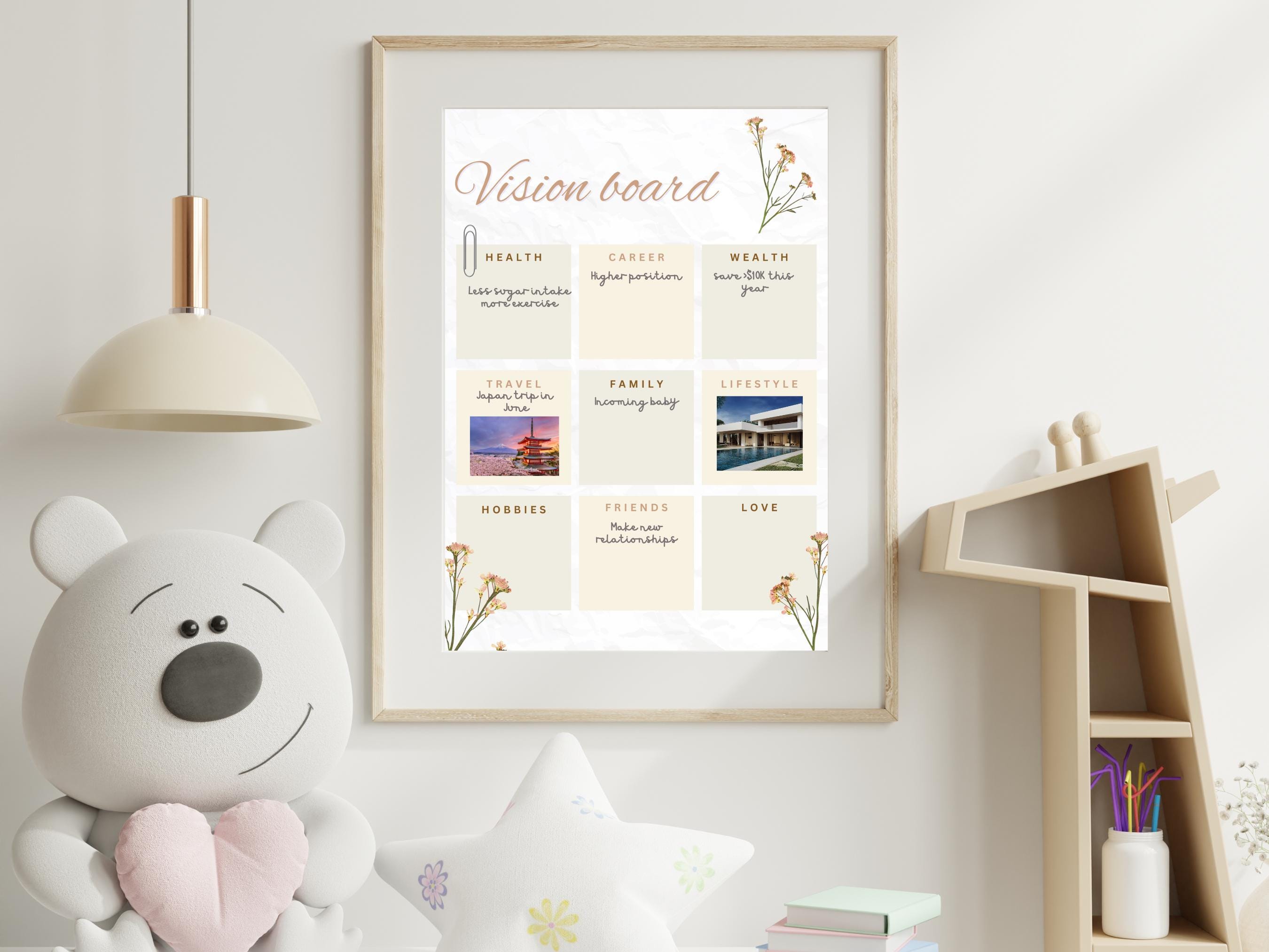 2025 Vision Board Digital, Mindfulness Digital Printable, Goodnotes ...