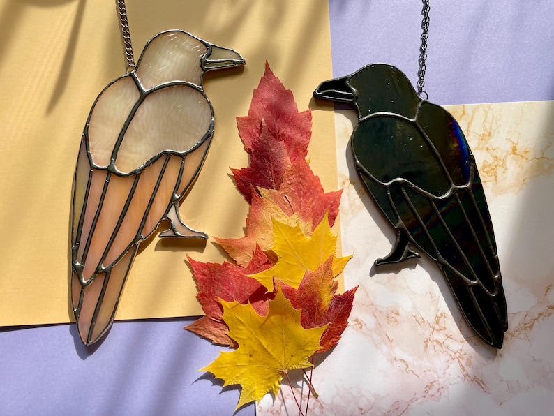 Raven or Crow Pattern for Stained Glass (hobby and Commercial) - Etsy