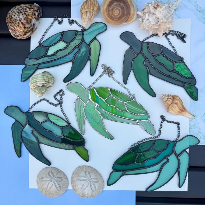 Sea Turtle Pattern for Stained Glass (hobby and Commercial) - Etsy