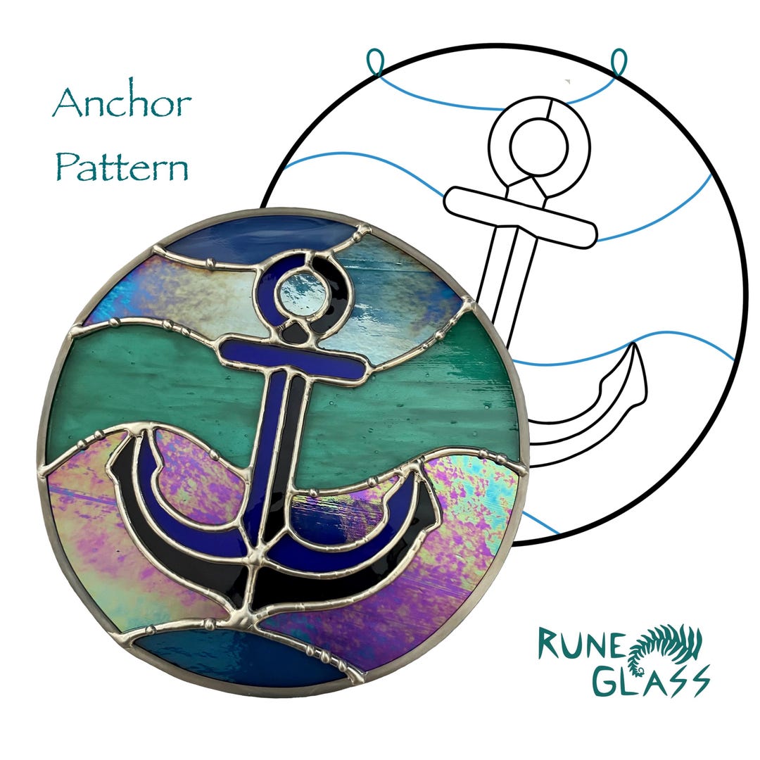 Anchor Pattern for Stained Glass (hobby and Commercial) - Etsy