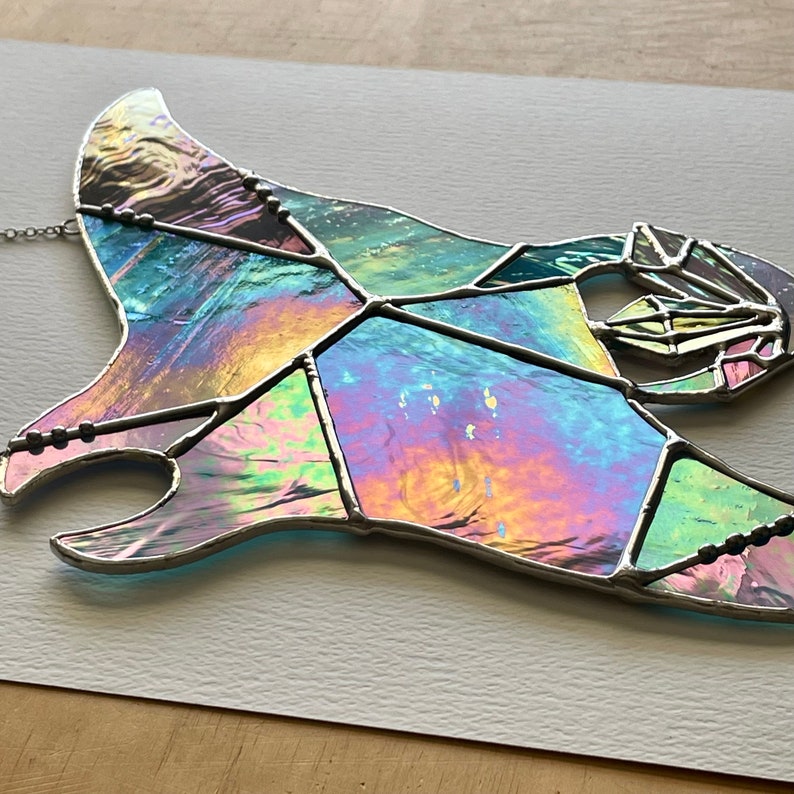 Stained Glass Crystal Manta Ray - Etsy