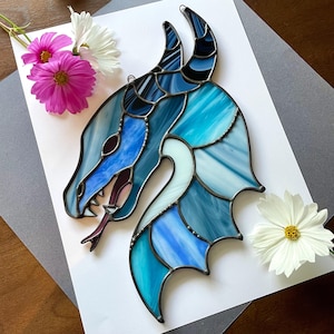 Dragon Portrait Pattern for Stained Glass (hobby and Commercial) - Etsy