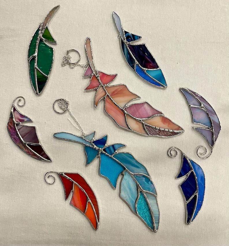 Feather Patterns for Stained Glass (hobby and Commercial) - Etsy